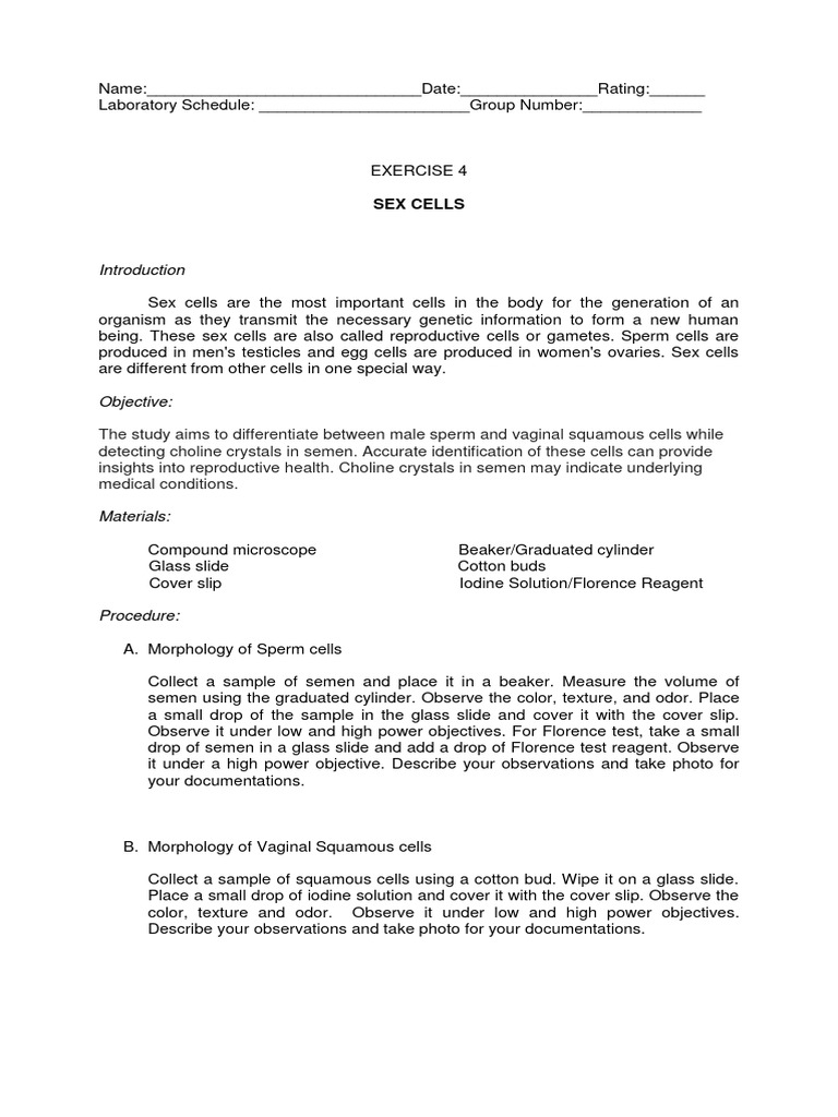 Sex Cells Pdf