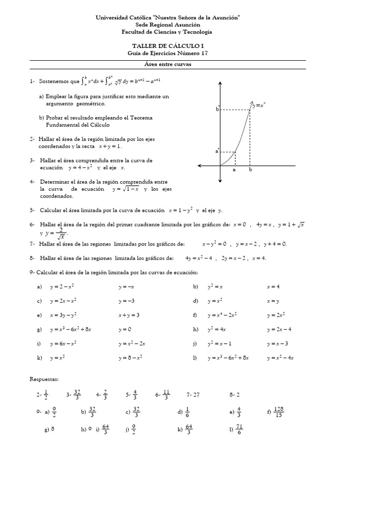 17 - Área Entre Curvas | PDF | Matemáticas | Geometría Elemental