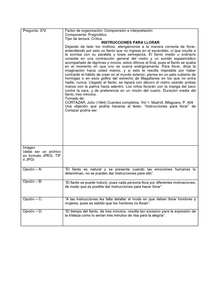 Instrucciones para Llorar | PDF | Sicología