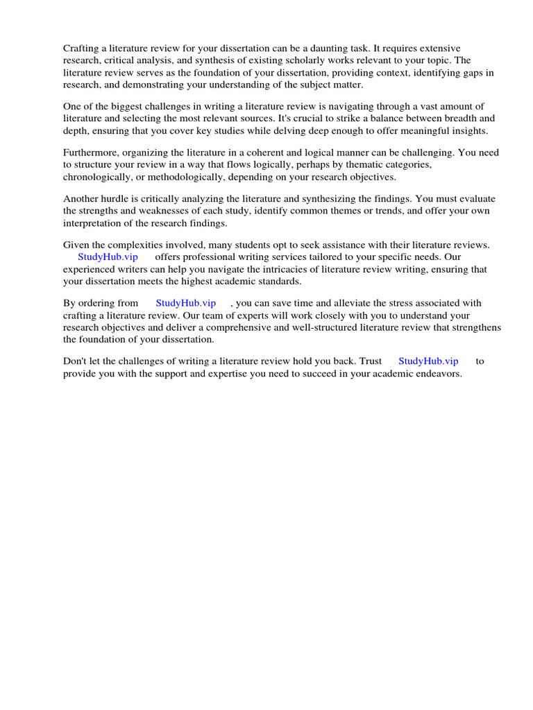 Literature Review Dissertation Layout | PDF | Thesis | Literature Review