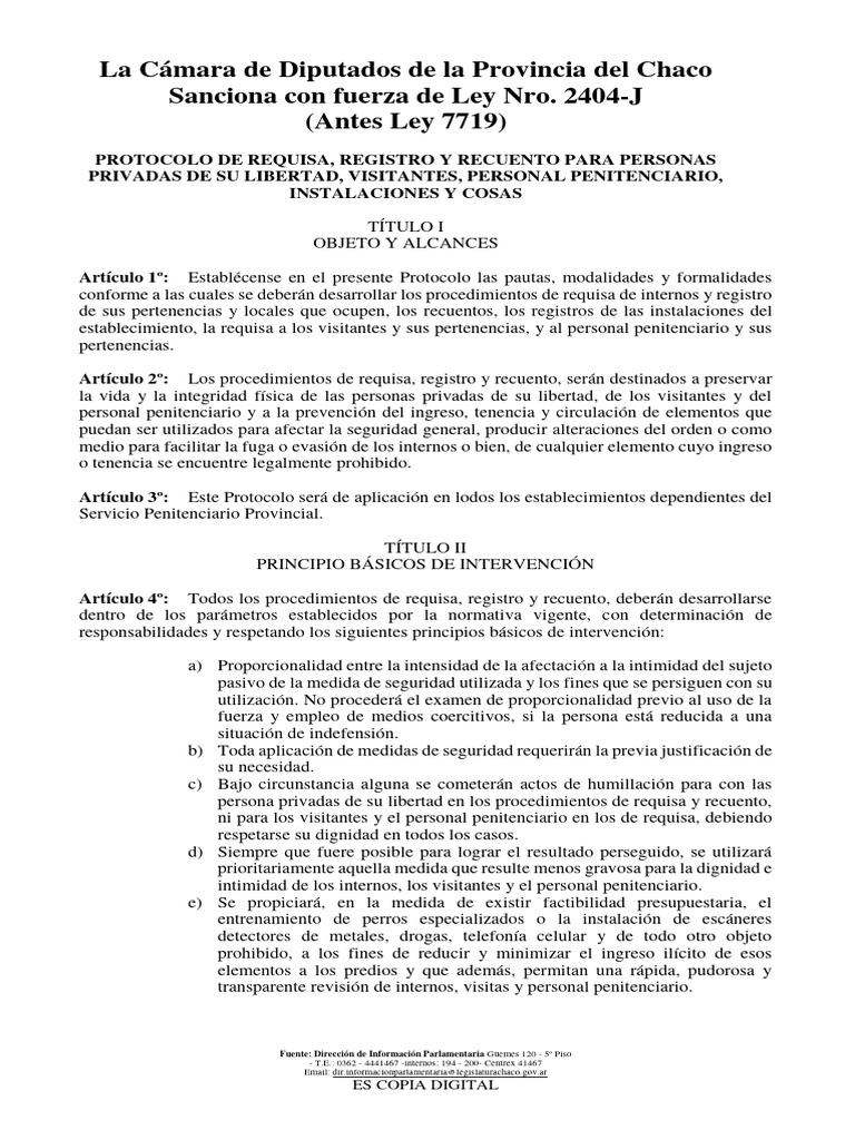 L.2404.J Protocolo de Requisa, Registro y Recuento para Personas ...