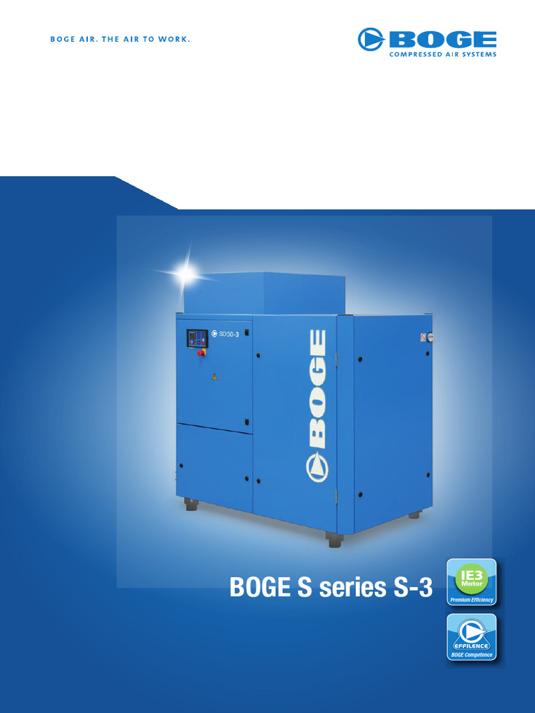 Boge S Series | PDF | Turbine | Gas Technologies