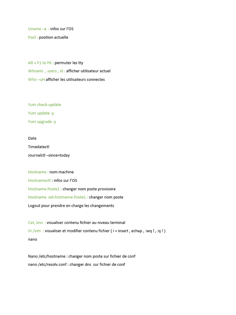 Commandes Essentielles Shell Linux | PDF | Computers