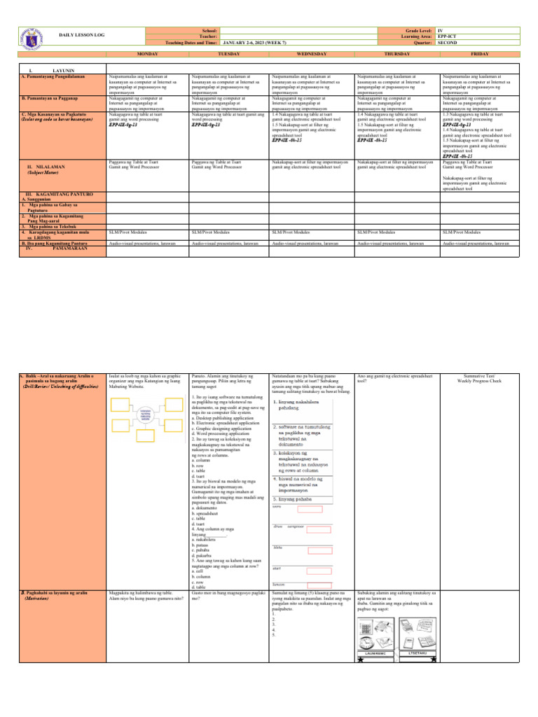 DLL_EPP4_ICT_W7_COT - Copy | PDF
