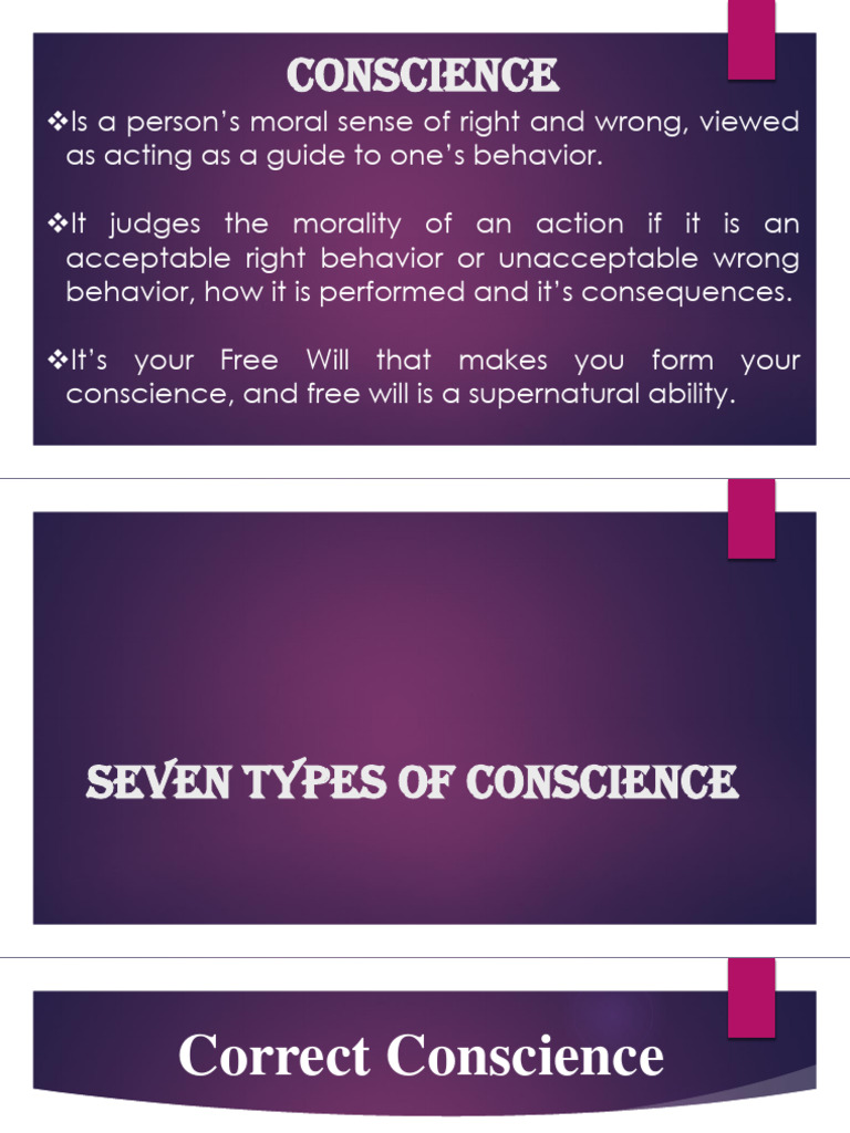 Seven Types of Conscience | PDF