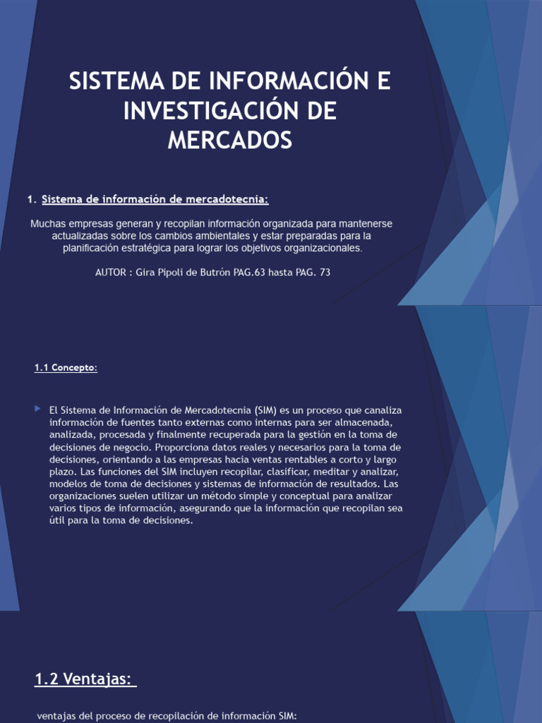 Sistema de Información e Investigación de Mercados | PDF | Sistema de ...