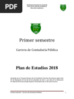 Plan de Estudios - Contaduría Pública | PDF | Contador | Contabilidad