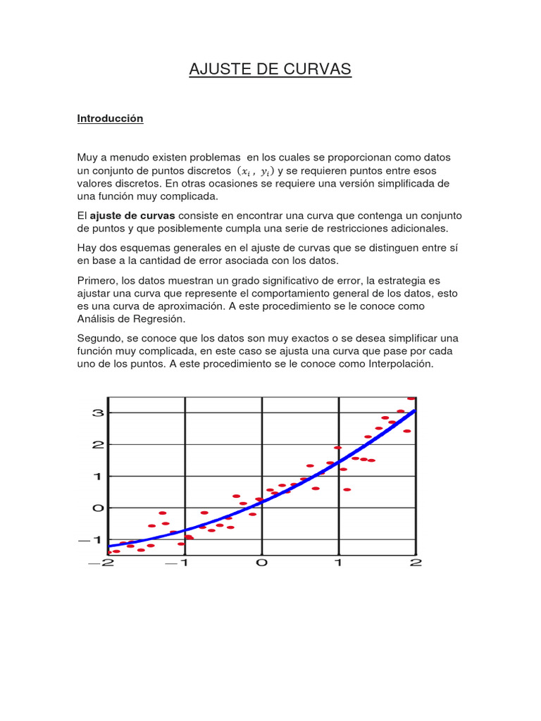 Ajuste de Curvas-1 | PDF | Mínimos cuadrados | Análisis de regresión