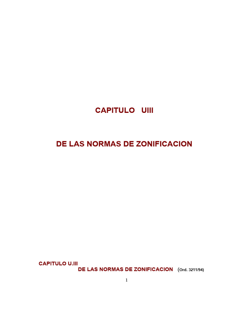 03 - CAPITULO UIII - de Las Normas de Zonificación | PDF | edificio | Zonificación