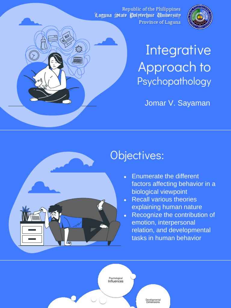 Lesson 2 - Integrative Approach To Psychopathology | PDF | Psychology ...