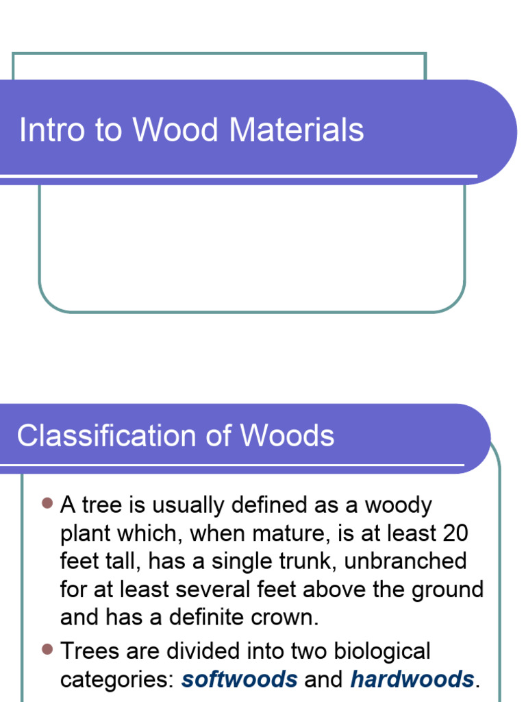 Intro To Wood Materials | Download Free PDF | Wood | Lumber