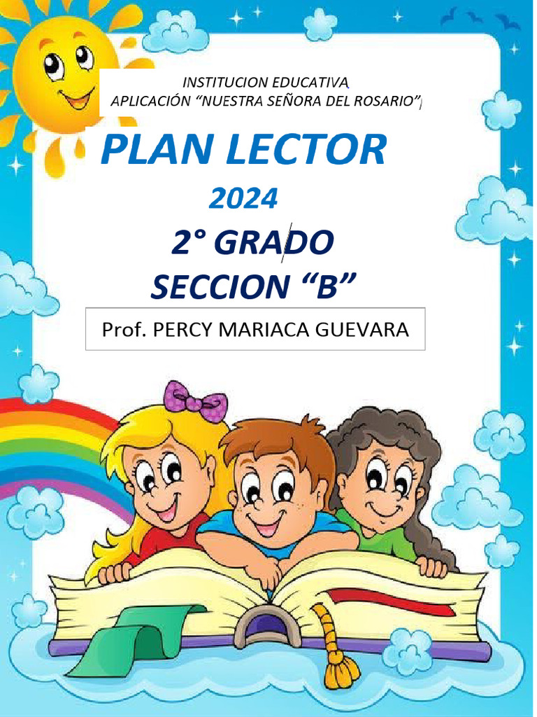 Plan Lector Caratula | Descargar gratis PDF | Salón de clases | Educación primaria