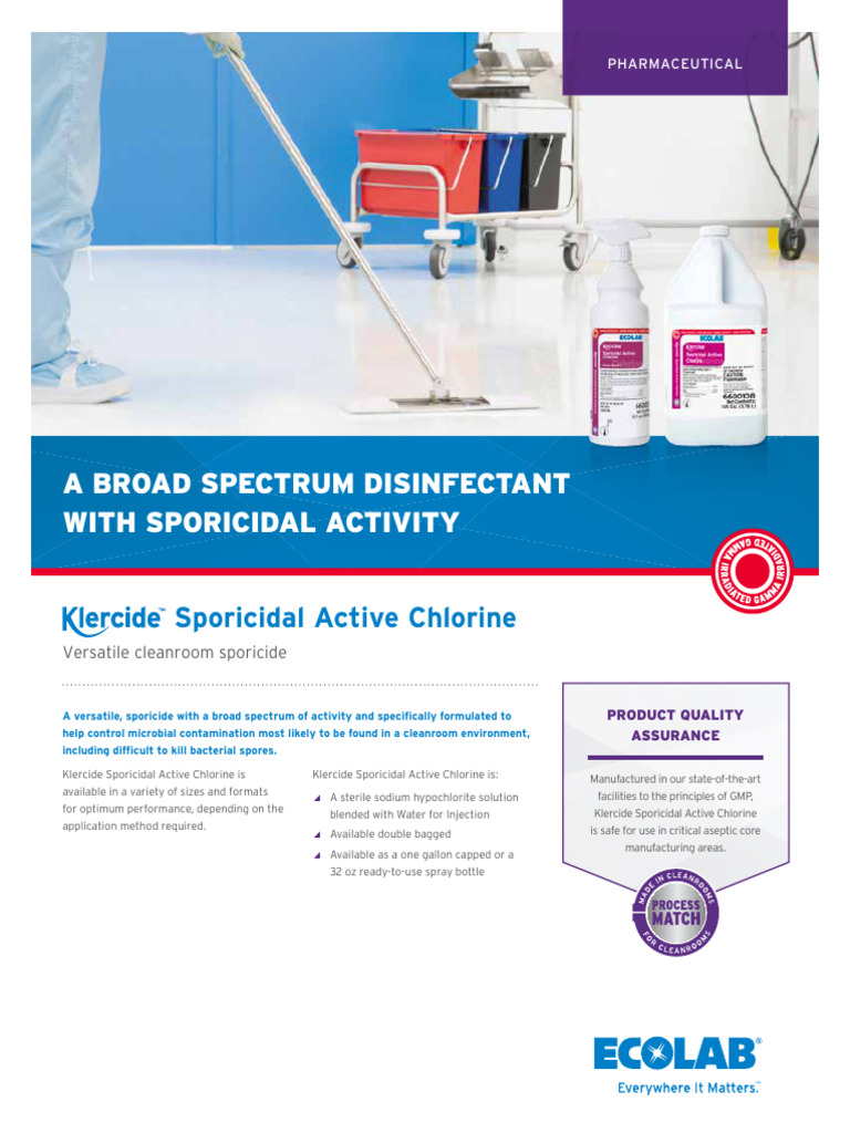 KlercideSporicidalActiveChlorine ProductOverview NA PDF | PDF ...