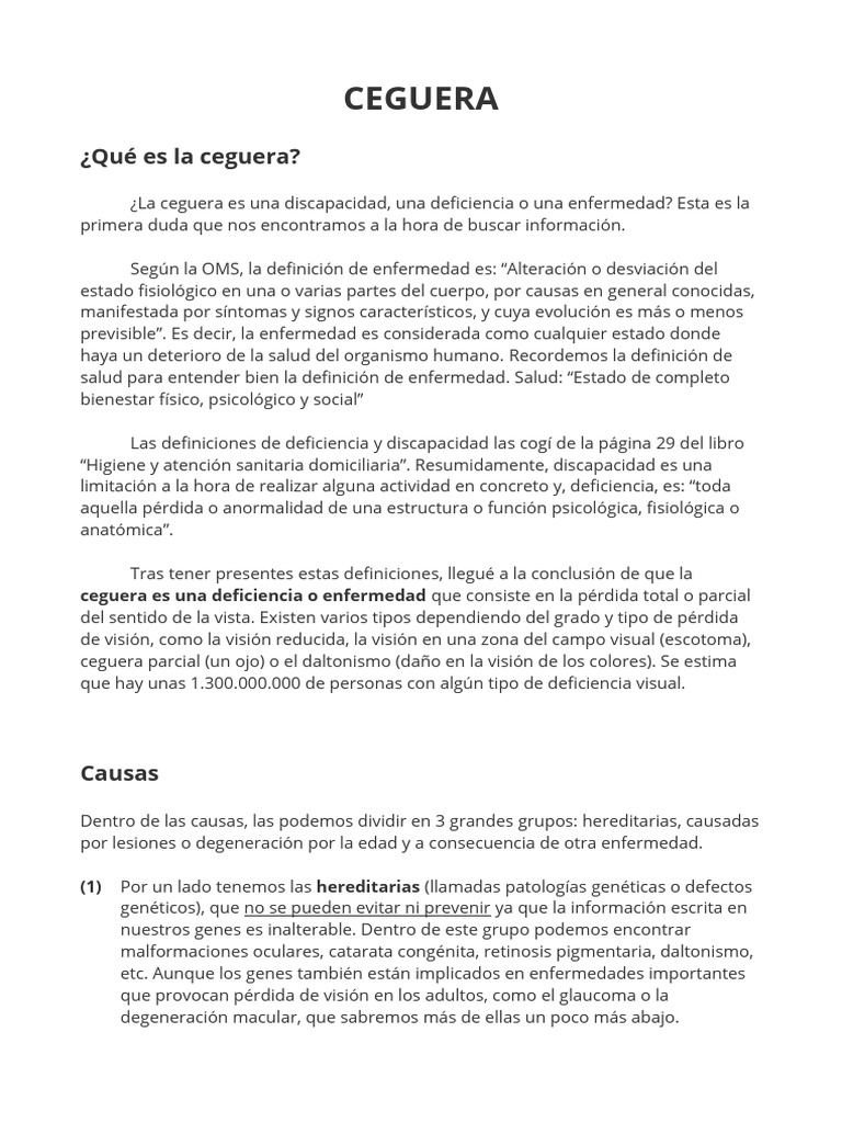 CEGUERA | PDF