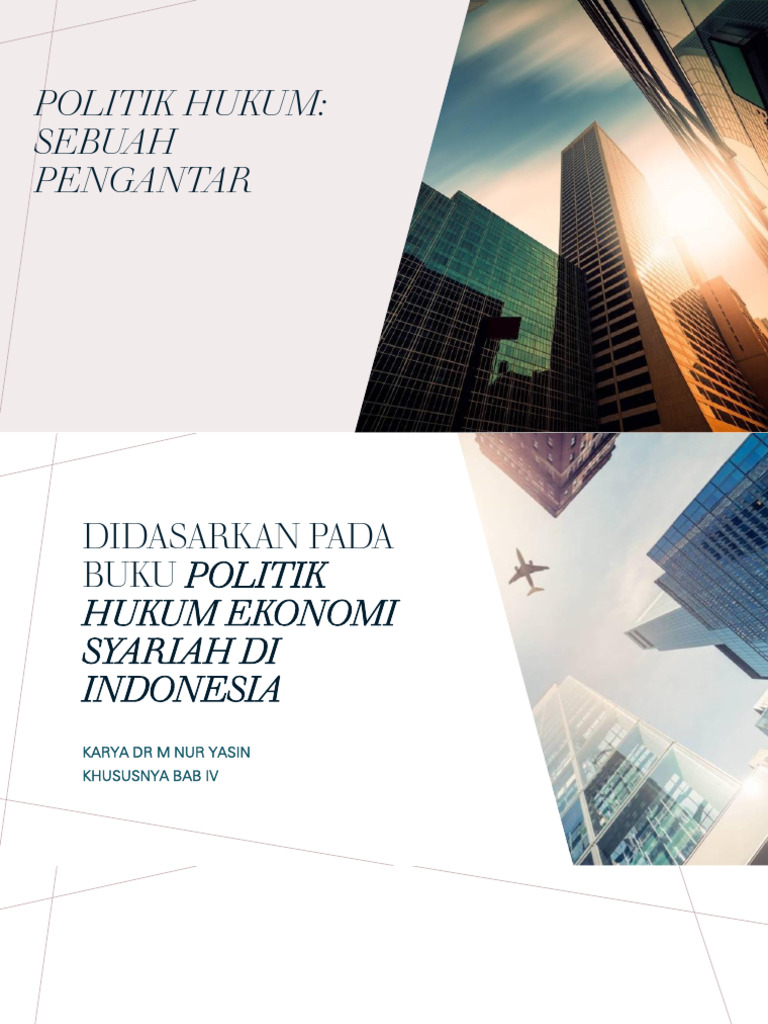 Urgensi Politik Hukum di Indonesia | PDF