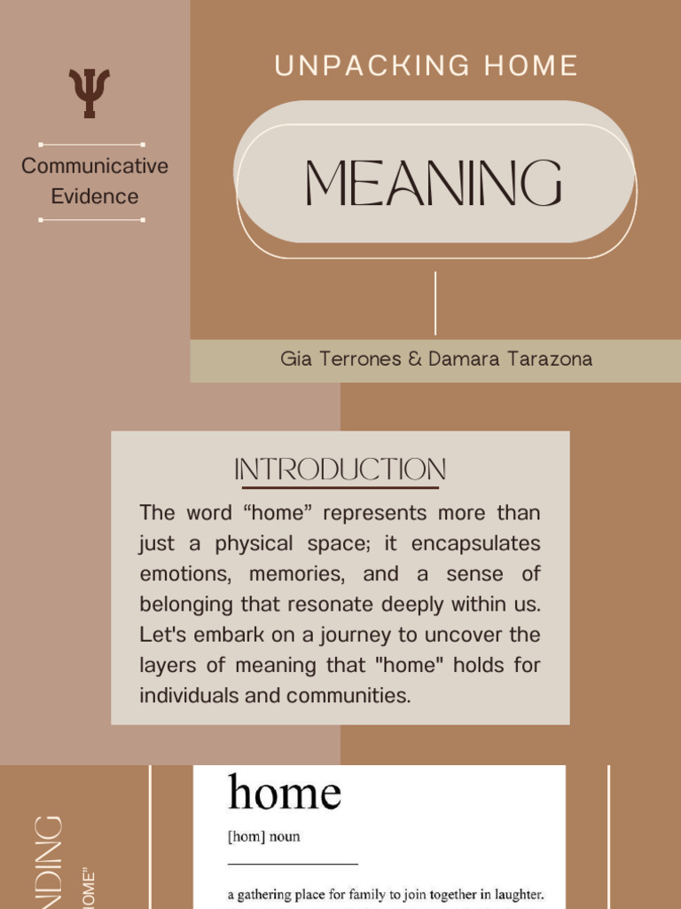 Exploring the Meaning of Home | PDF | Immigration | Social Psychology