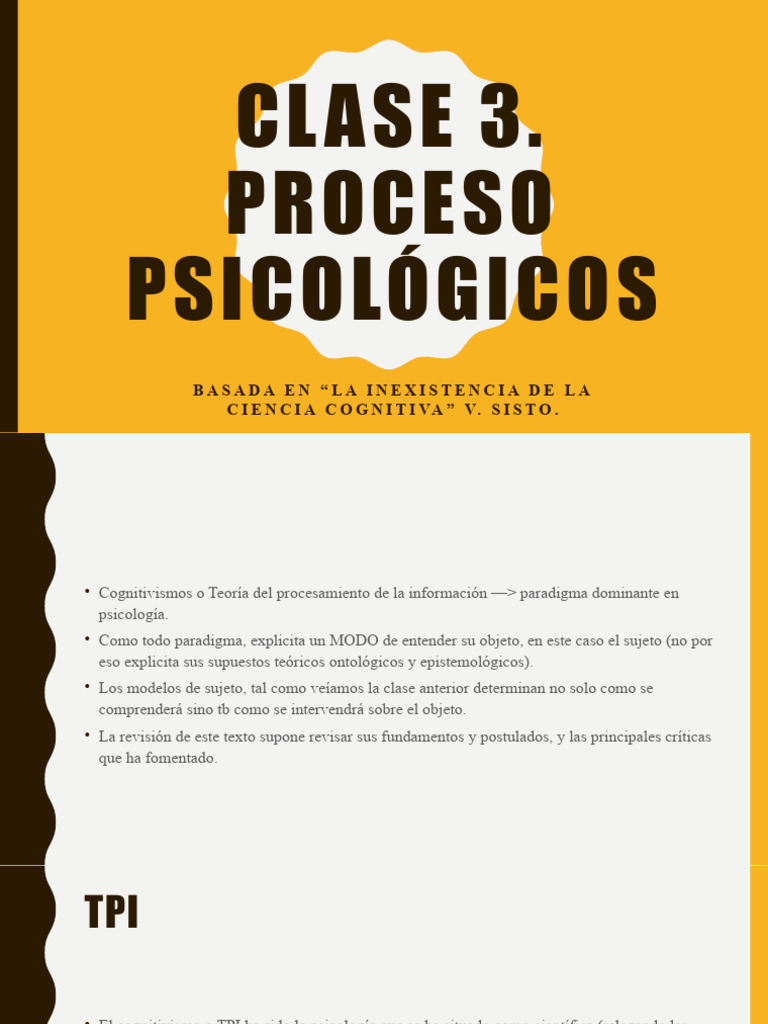 Clase 3. Acerca La Inexistencia de La Cs Cognitiva | PDF | Sicología | Psicología cognitiva