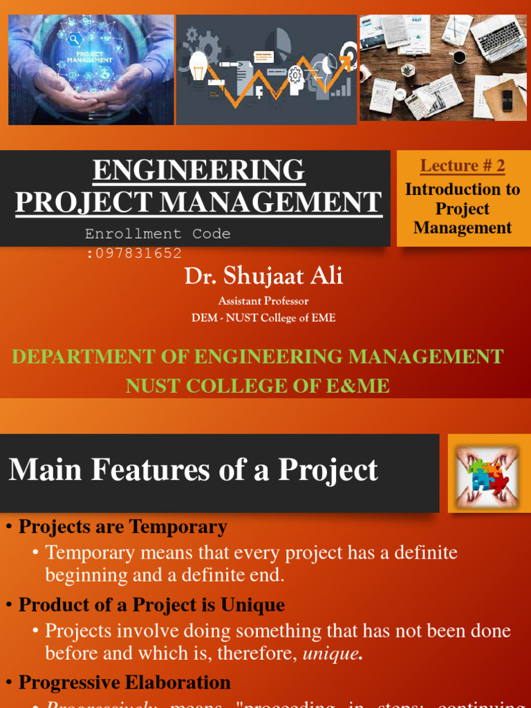 Lec.02 - Engg Project Management - OTM 455 - Fall 2023 | PDF