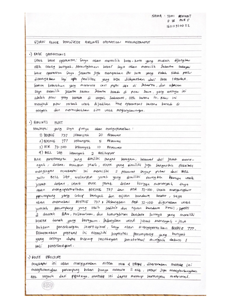 Airline Operations Management | PDF