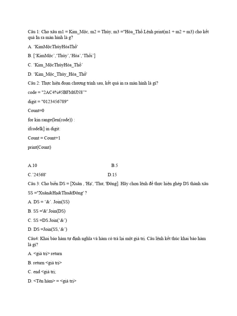 TRẮC TIN TIN GK II | PDF