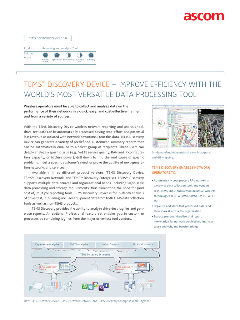 Tems Discovery Device 10.0 Datasheet-3 | Download Free PDF | Lte (Telecommunication) | Computer ...