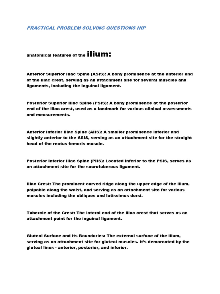 Practical Problem Solving Questions Hip | PDF