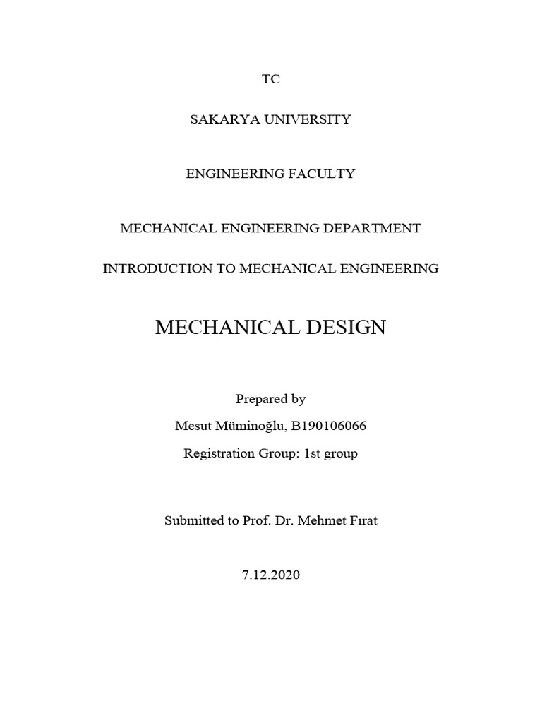 Introduction to Mechanical Design | PDF | Mechanical Engineering | Simulation