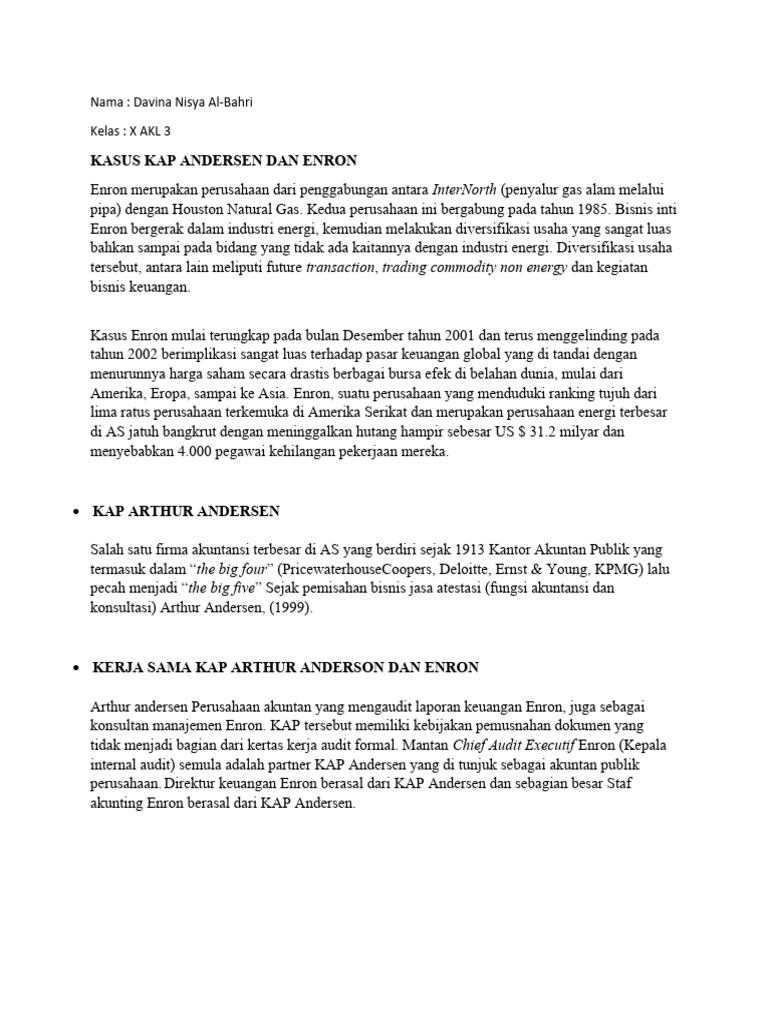 Kasus Enron | PDF