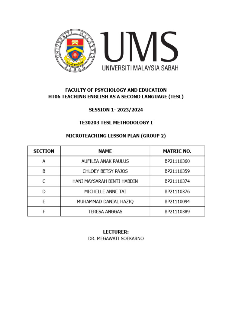 TESL METHODOLOGY- LESSON PLAN COMPILATION | PDF