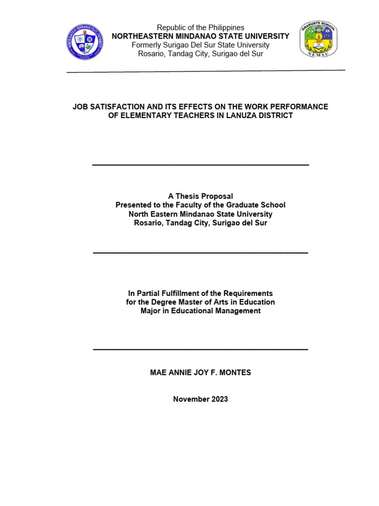 Thesis | PDF | Job Satisfaction | Motivational