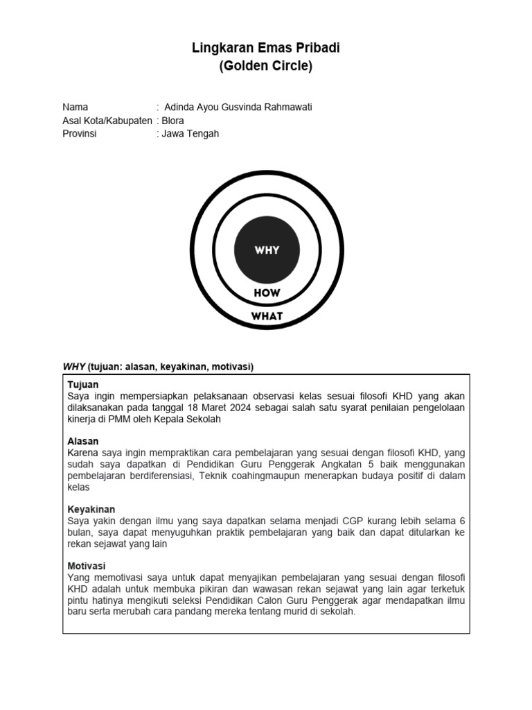 Golden Circle - Adinda Ayou G.R | PDF