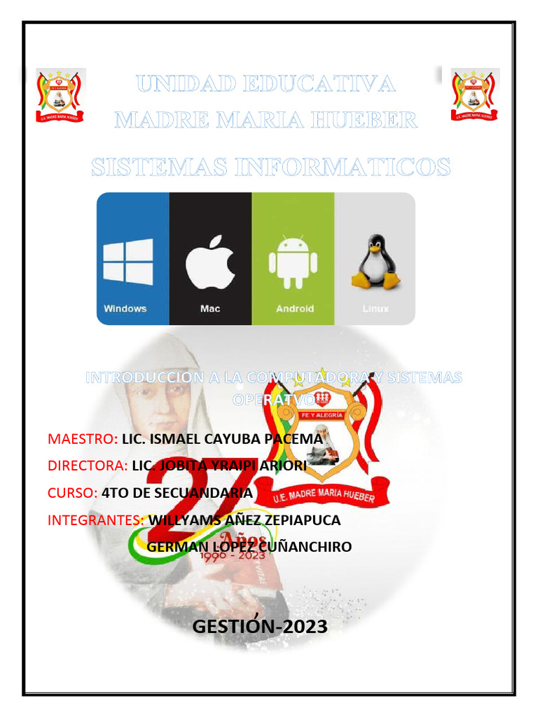 SISTEMAS OPERATIVOS CARATULA | PDF