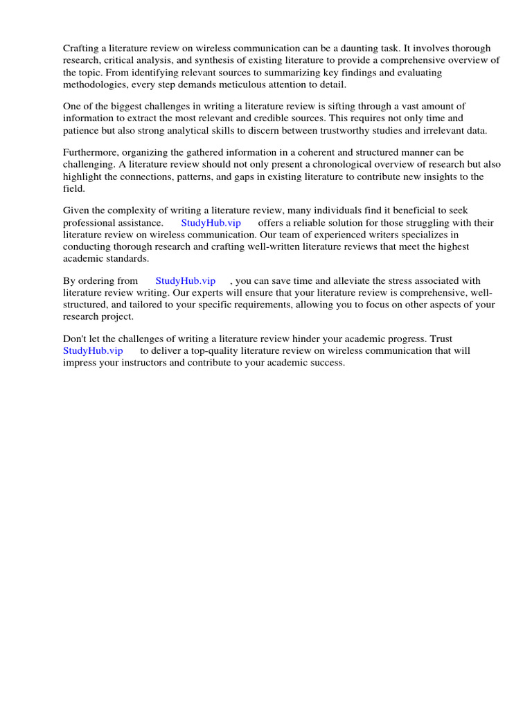 Literature Review On Wireless Communication | PDF | Cellular Network | Computer Network