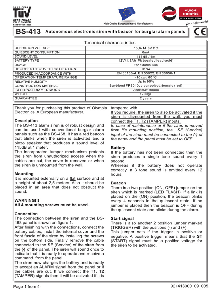 BS-413 English | PDF