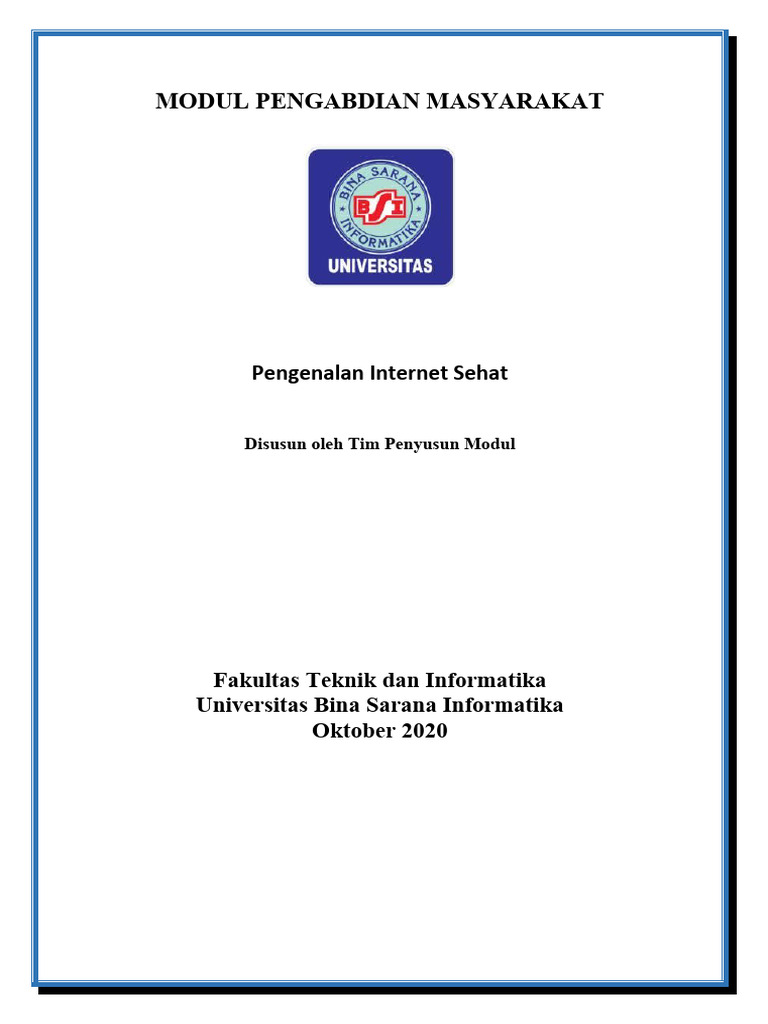 Modul Internet Sehat | PDF
