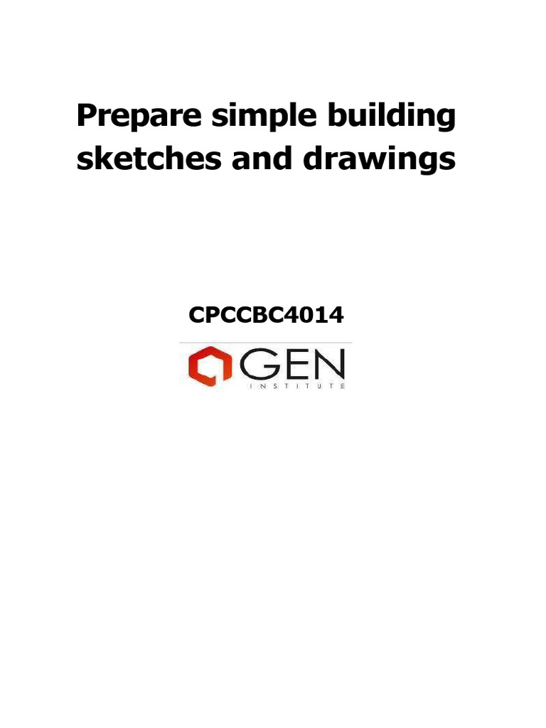 Building Sketches and Drawings Guide | PDF | Occupational Safety And ...
