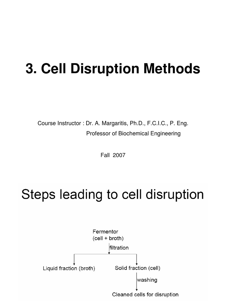 Cell Disruption 1 | PDF | Self-Improvement | Wellness
