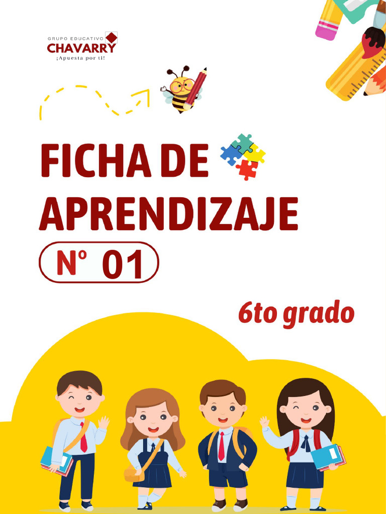 Ficha de Aprendizaje N°1 - 6to Grado | PDF | Cognición | Aprendizaje