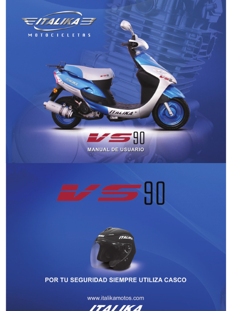 Aceite y Manual de Motocicleta ITALIKA VS90 | PDF