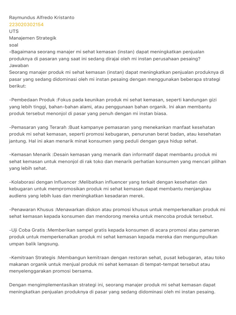 Raymundus Alfredo Kristanto | PDF