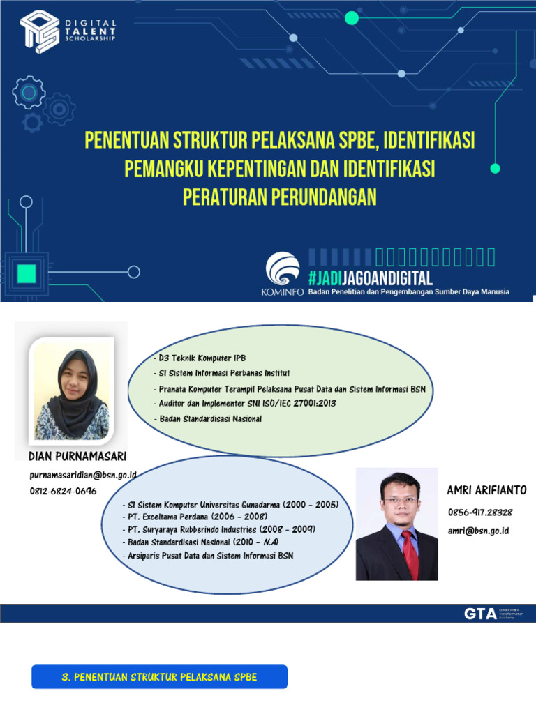 MATERI - Penentuan Struktur Pelaksana SPBE Dan Latihan | PDF MATERI - Penentuan Struktur Pelaksana SPBE Dan Latihan | PDF