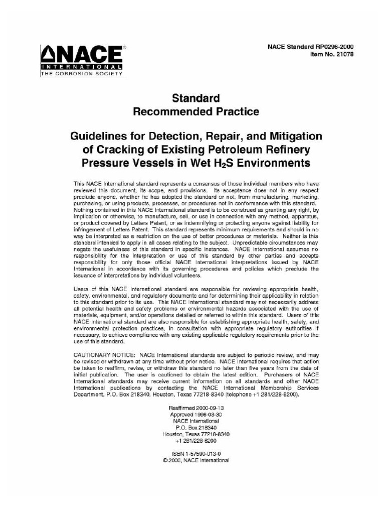 Nace rp0296 | PDF
