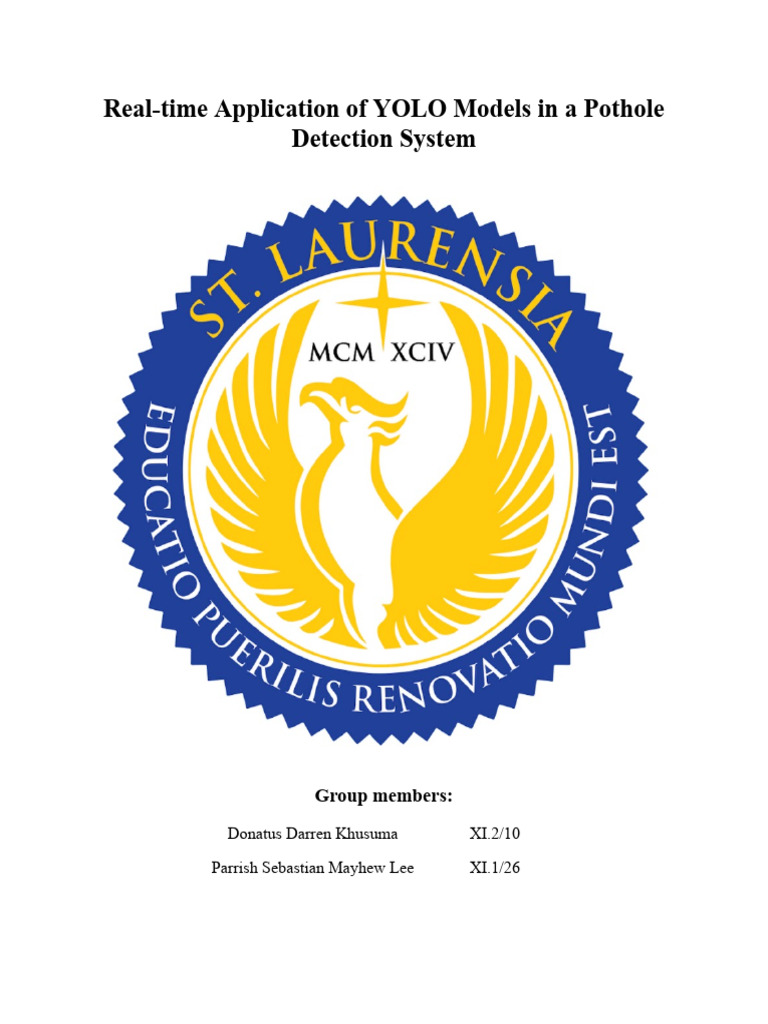YOLO-Based Pothole Detection System | PDF | Lidar | Raspberry Pi