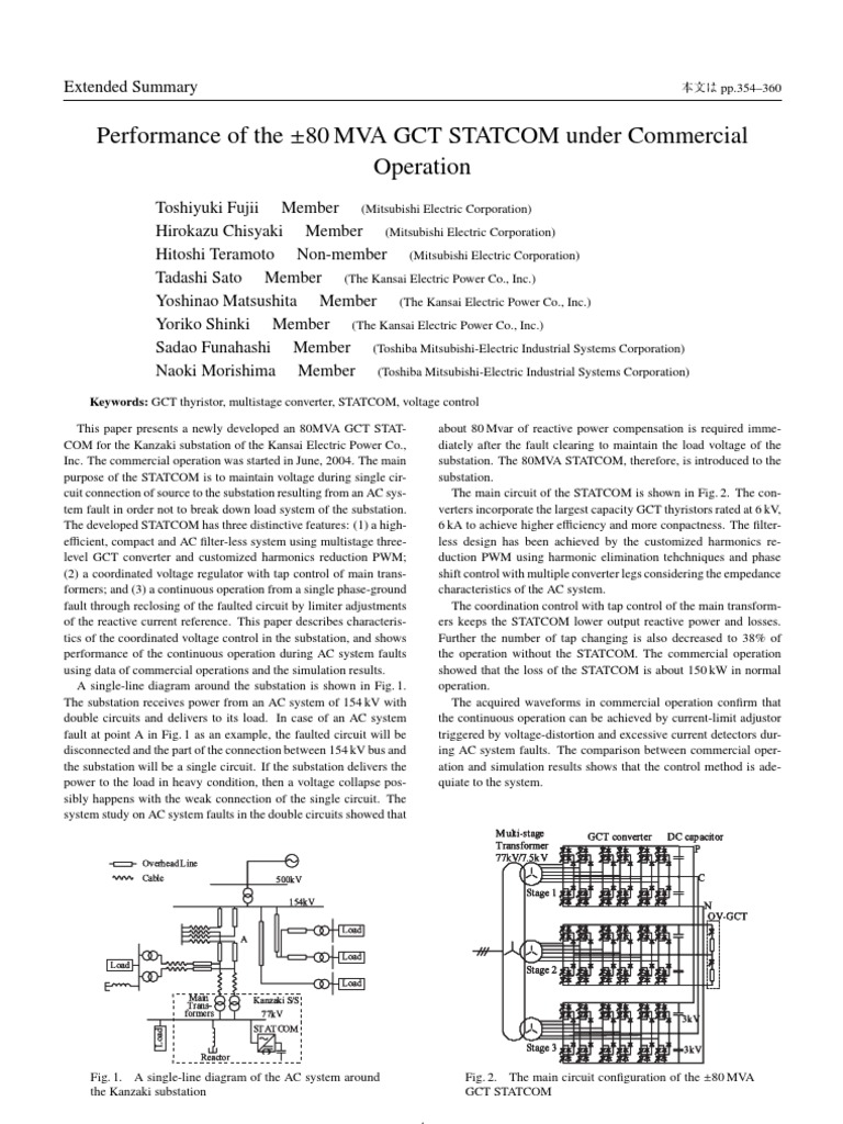 80nva Statcom | PDF | Electrical Substation | Ac Power