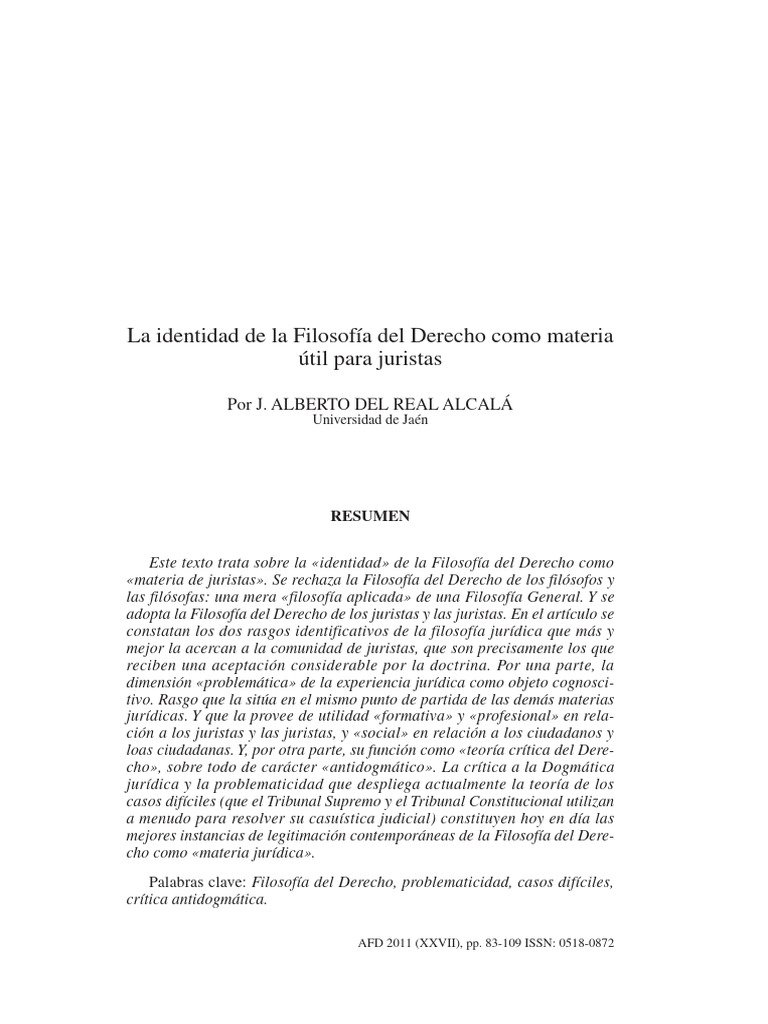 Filosofía del Derecho para Juristas | PDF | Conocimiento | La Ley natural