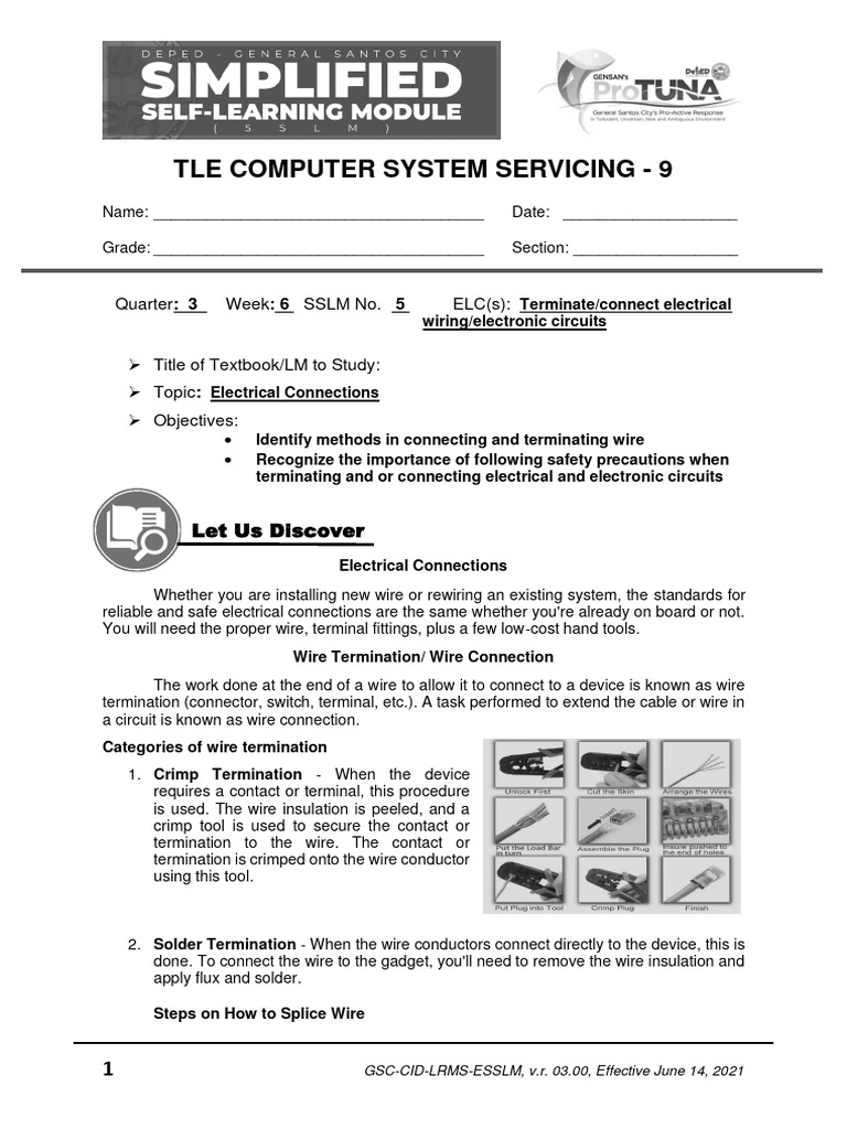 G9 CSS SSLM Q3 - W6 | PDF