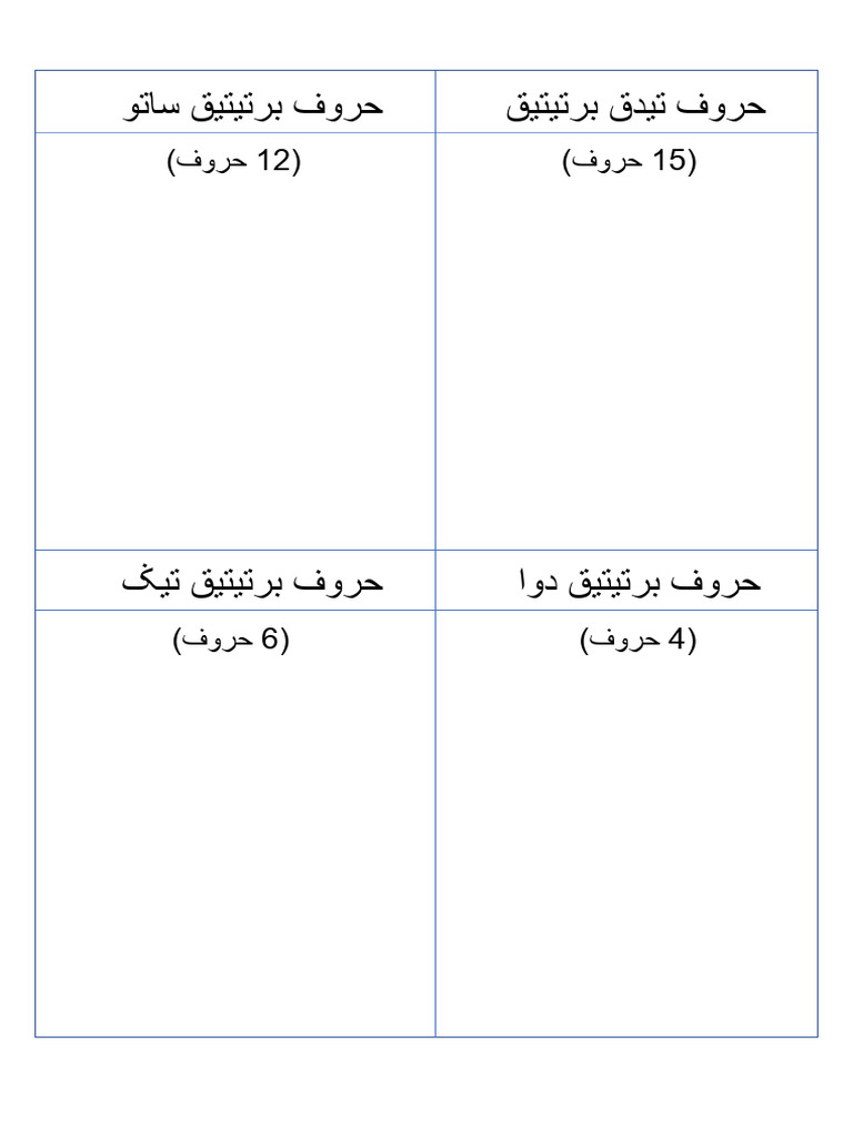Huruf Tidak Dan Bertitik | PDF