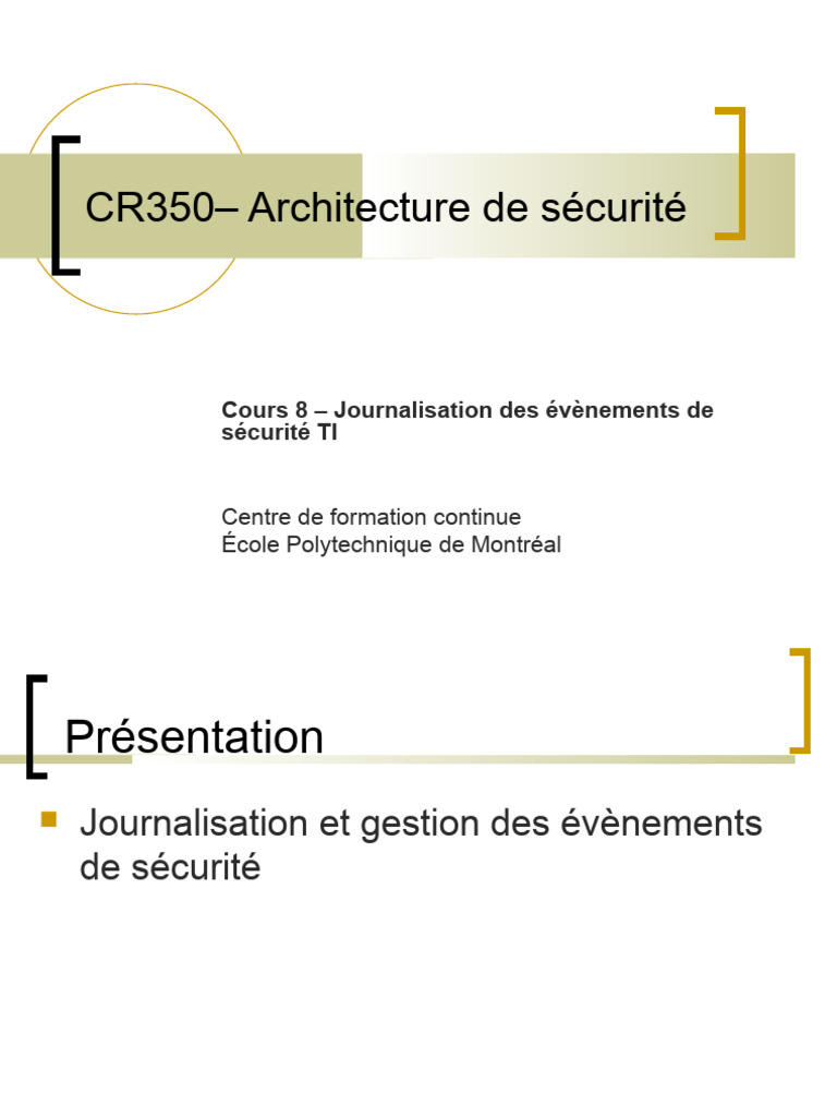 CR350 - Cours 8 | PDF