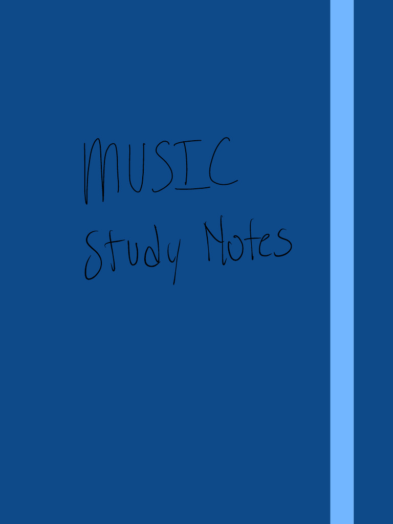 Music 101 Notes | PDF