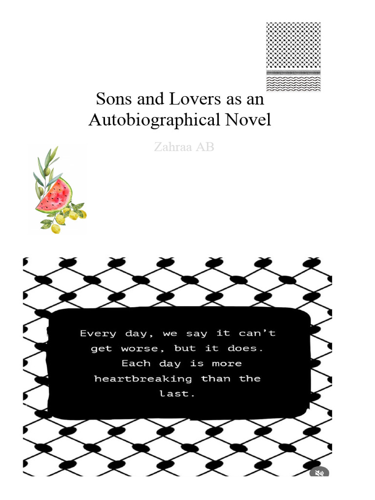 D.H. Lawrence's Sons and Lovers Analysis | PDF | Sons And Lovers